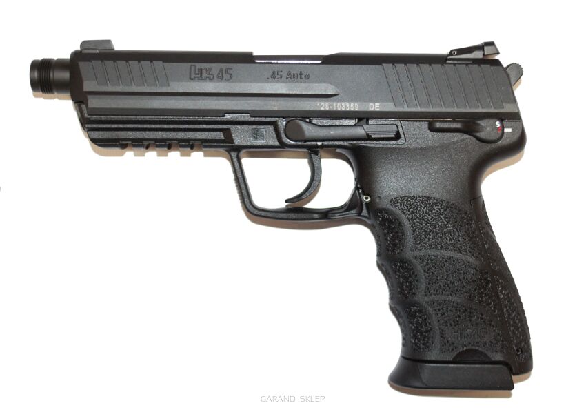 Pistolet HK 45 .45Auto z lufą zakończoną gwintem